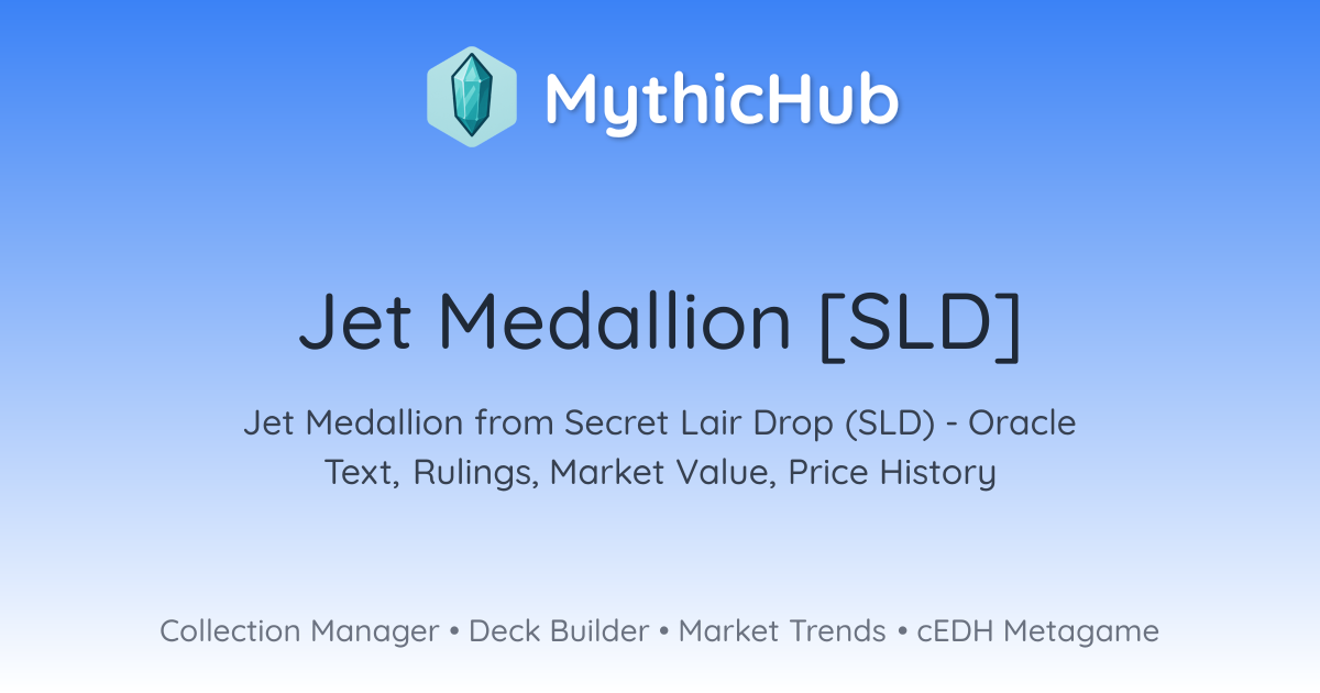 Jet Medallion [SLD] | MythicHub