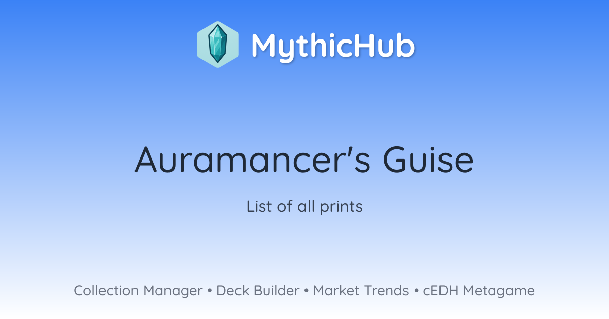 Auramancer's Guise | MythicHub