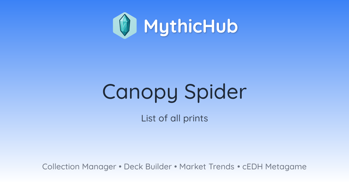 Canopy Spider | MythicHub