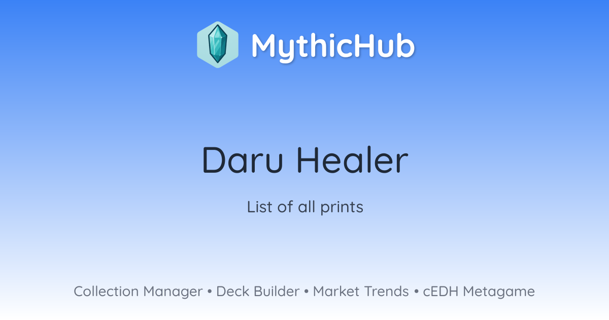 Daru Healer | MythicHub