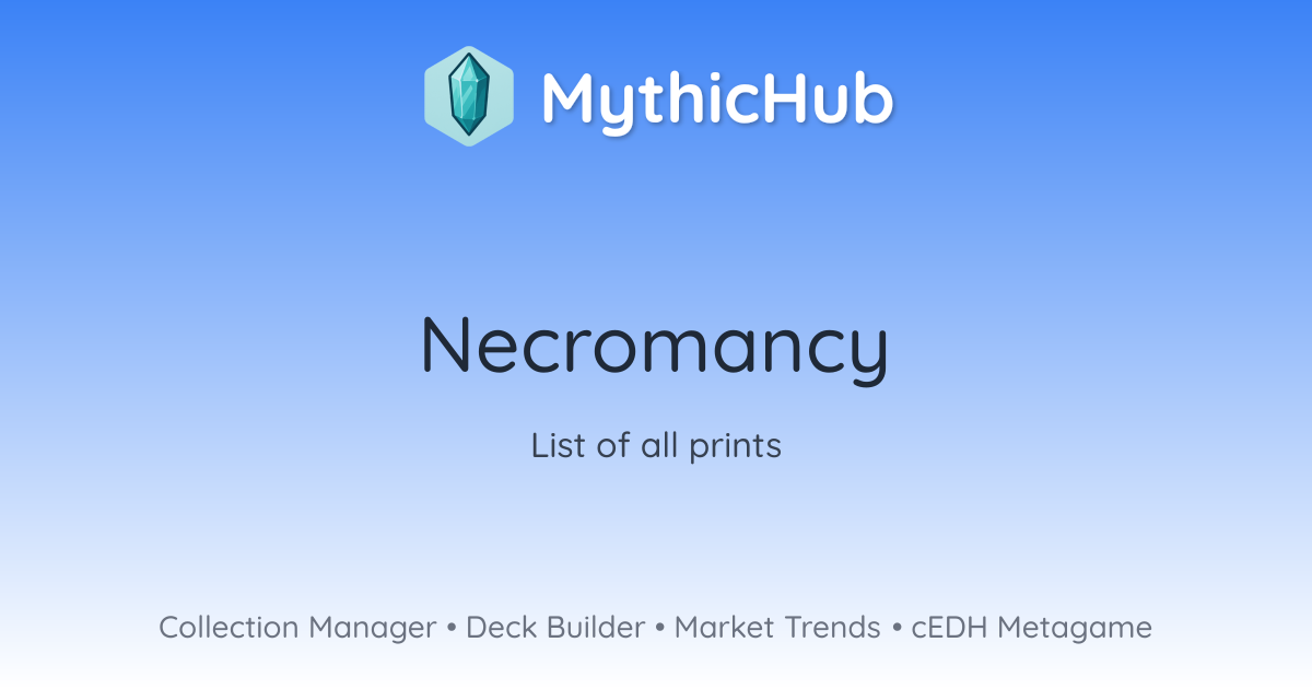 Necromancy | MythicHub