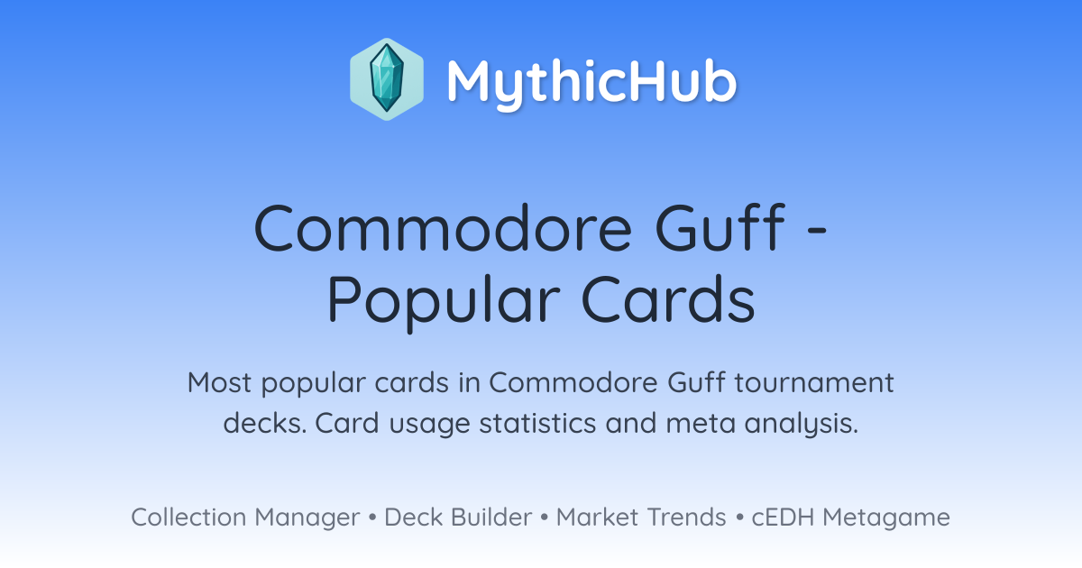 Commodore Guff - Popular Cards | MythicHub
