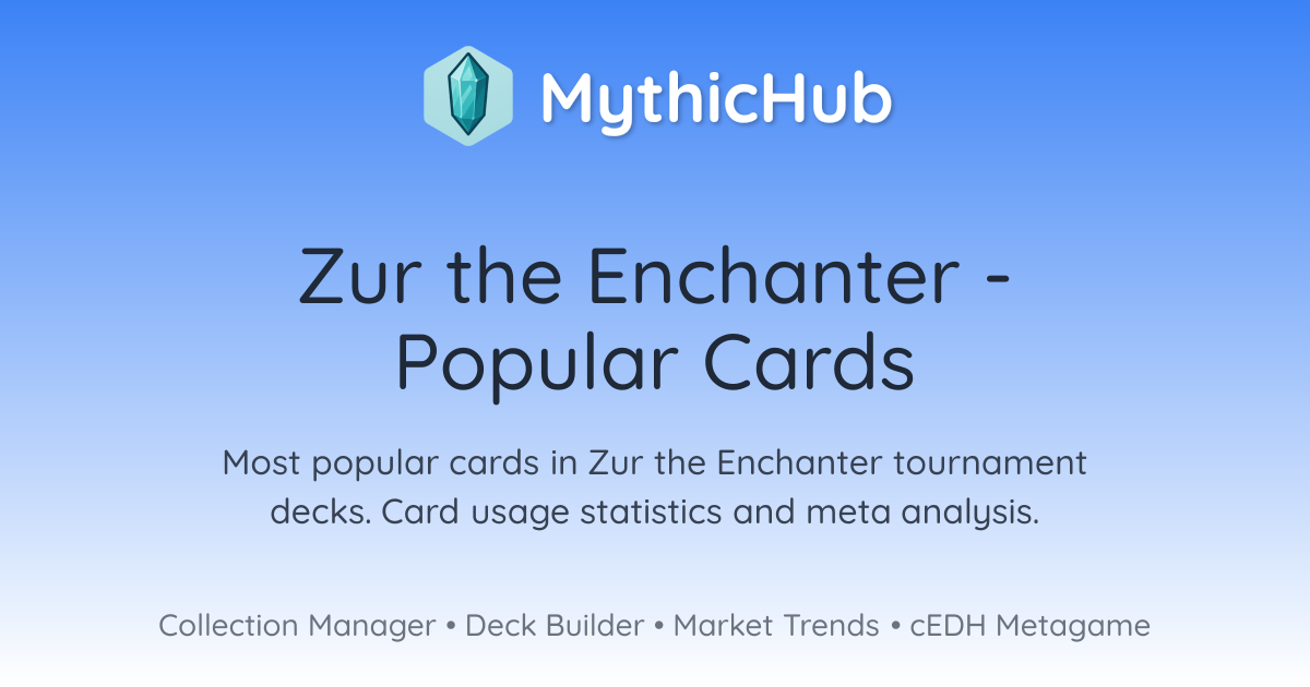 Zur the Enchanter - Popular Cards | MythicHub
