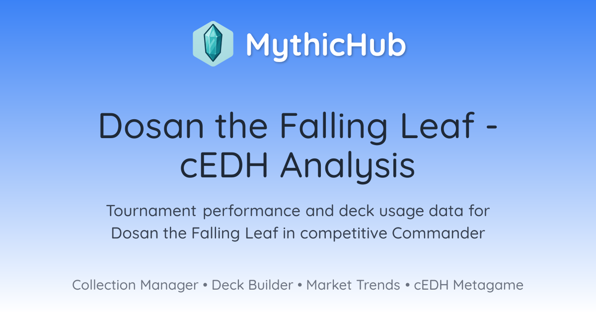 Dosan the Falling Leaf - cEDH Analysis | MythicHub