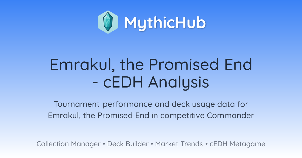 Emrakul, the Promised End - cEDH Analysis | MythicHub