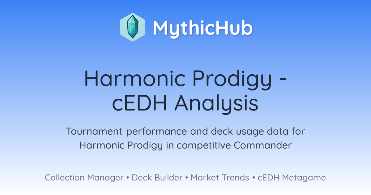 Harmonic Prodigy - cEDH Analysis | MythicHub