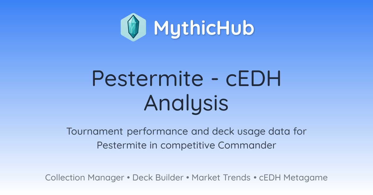 Pestermite - cEDH Analysis | MythicHub