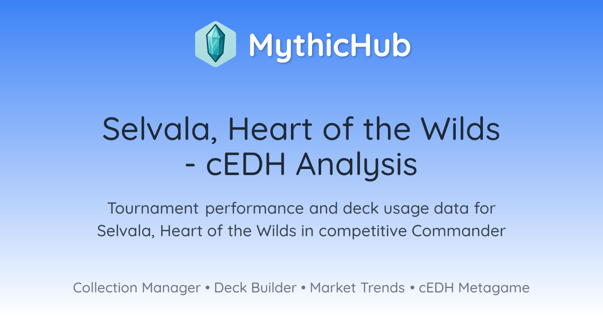 Selvala, Heart of the Wilds - cEDH Analysis | MythicHub