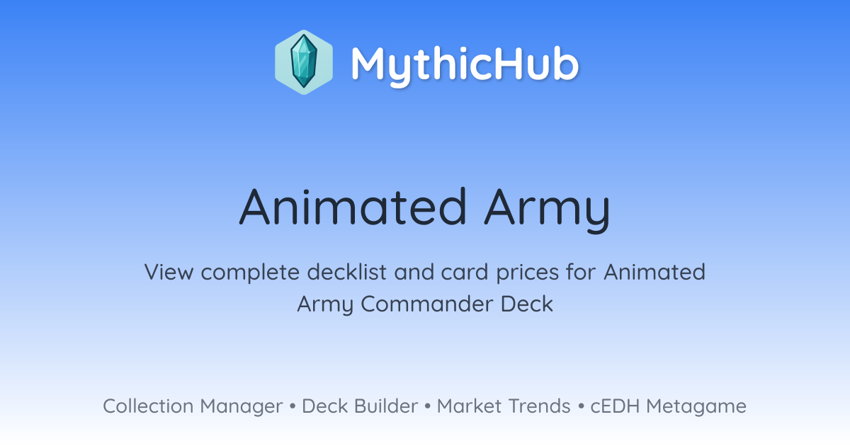Animated Army | MythicHub