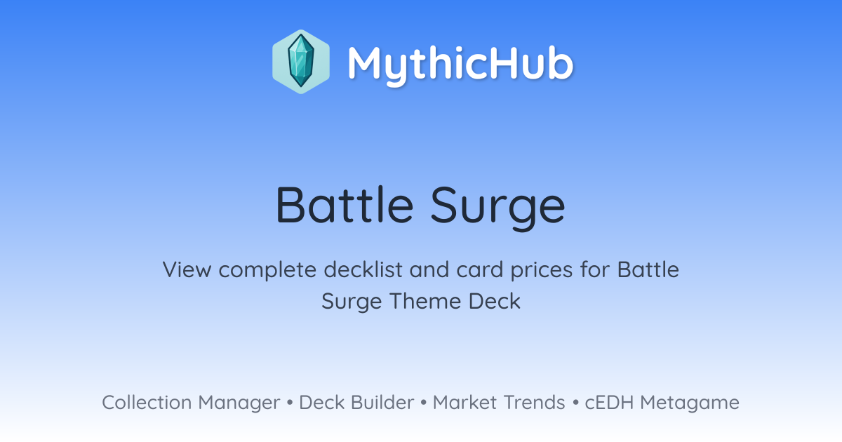 Battle Surge | MythicHub
