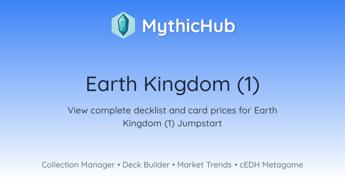 Earth Kingdom (1) | MythicHub