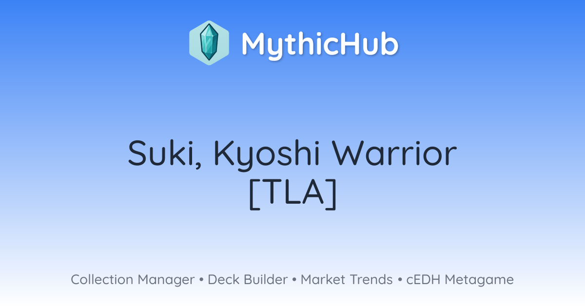 Suki, Kyoshi Warrior [TLA] | MythicHub